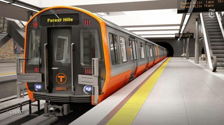 Orange Line transit vehicle for Boston’s MBTA - CRRC